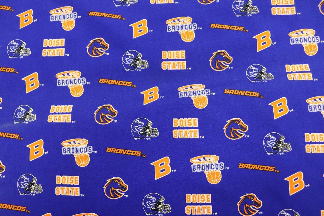 Boise State Basketball and Football Quilt Fabric by Sykel Enterprises ...