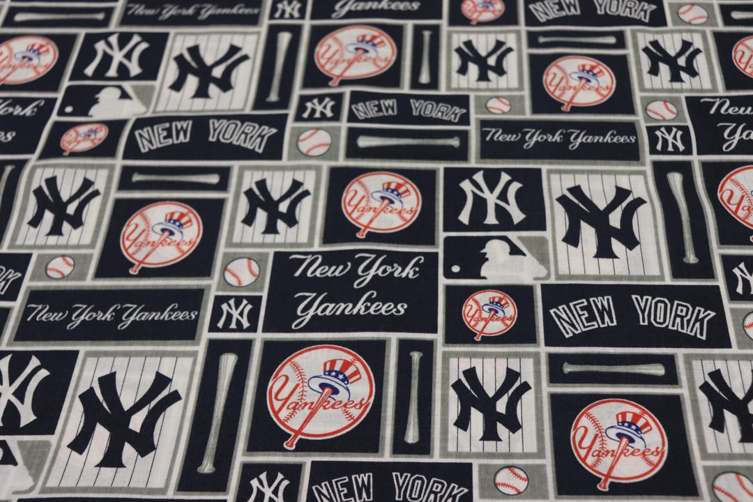 Major League Baseball New York Yankees 59" Wide Quilt Fabric - Etsy