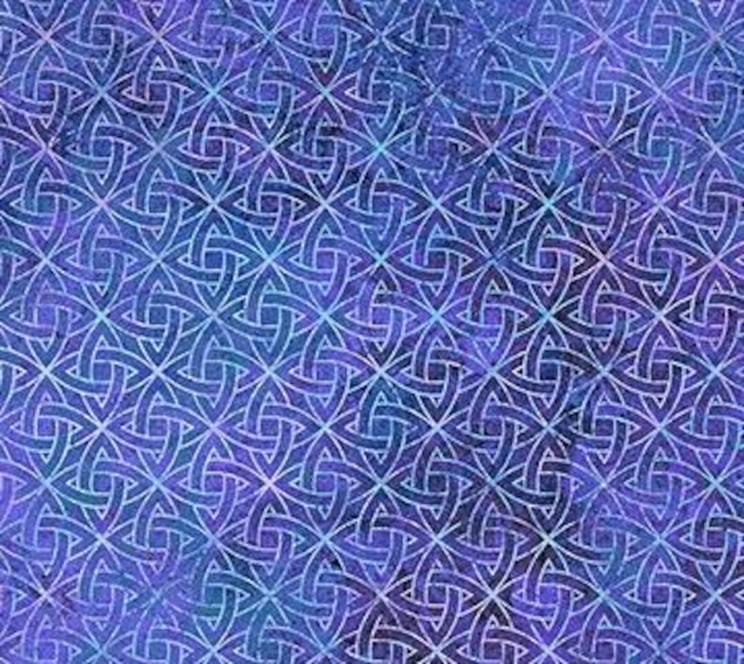 Stonehenge Celtic Roots Small Knots Purple Multi Quilt Fabric by ...