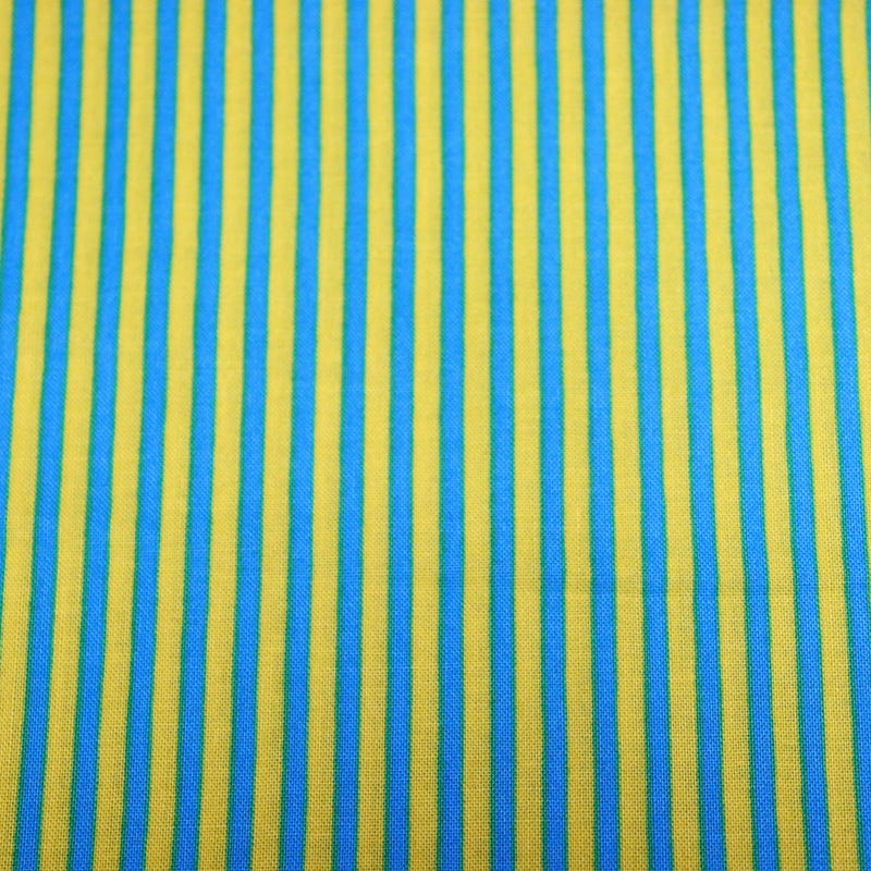 Blue Yellow Fabric - Etsy