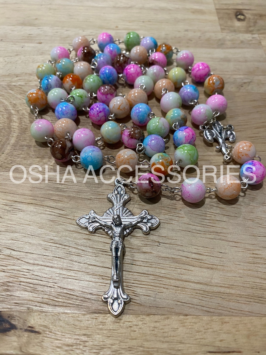 Rosario Multicolor/ Multicolor Rosary - Etsy UK