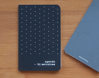 Agenda SMALL SQUARES Planner 52 Weeks | Etsy