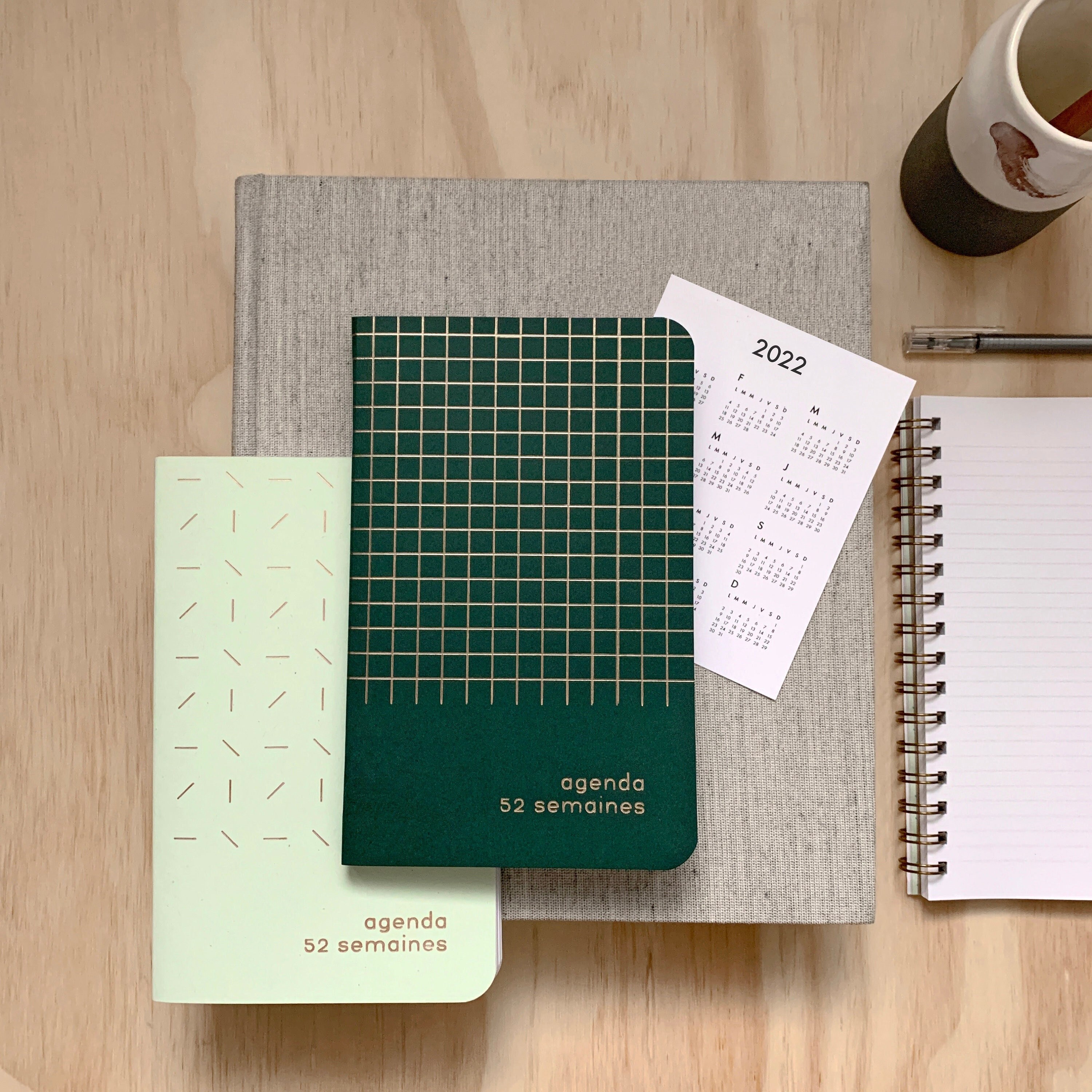 Agenda SMALL SQUARES Planner 52 Weeks | Etsy