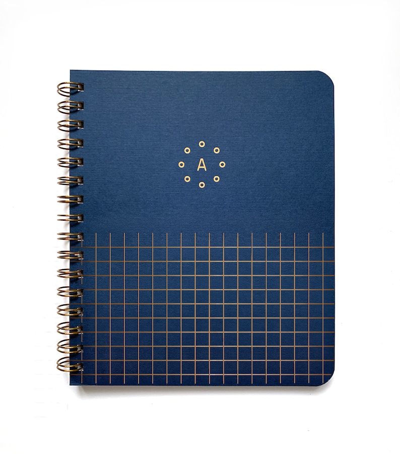 Wire-o Spiral Notebook // SMALL SQUARES 130 Pages - Etsy