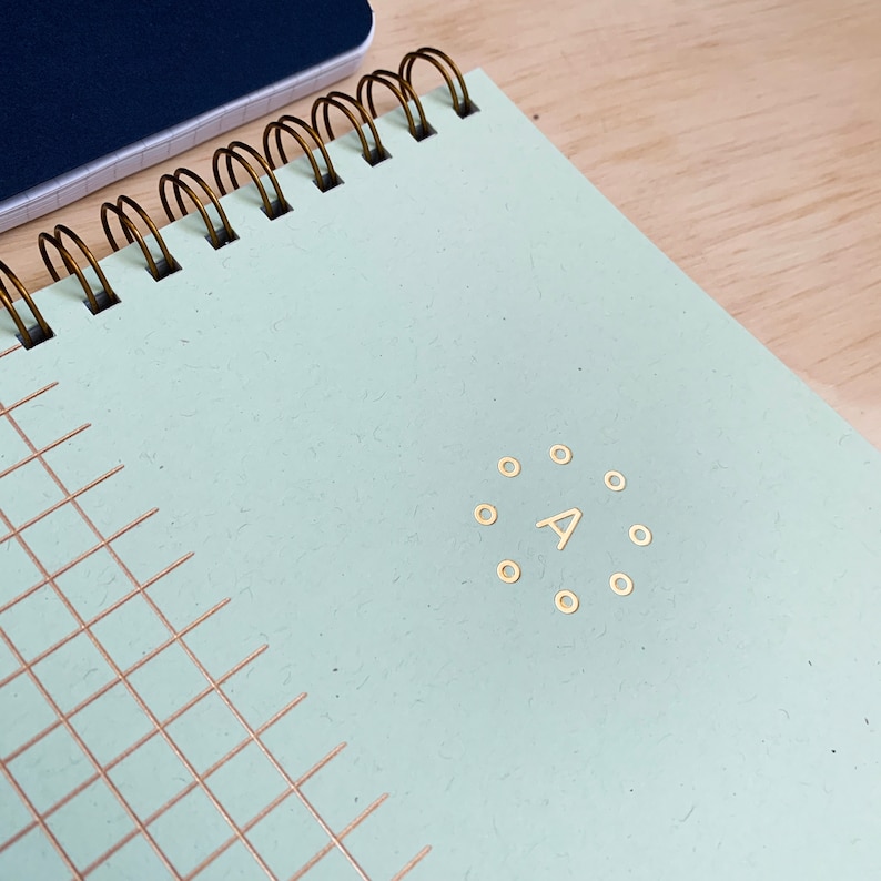 Wire-o Spiral Notebook // SMALL SQUARES 130 Pages | Etsy