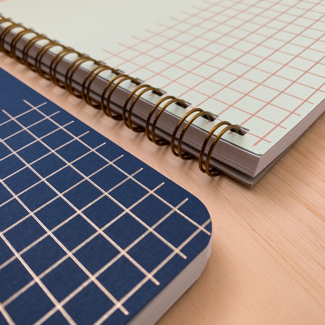 Wire-o Spiral Notebook // SMALL SQUARES 130 Pages - Etsy