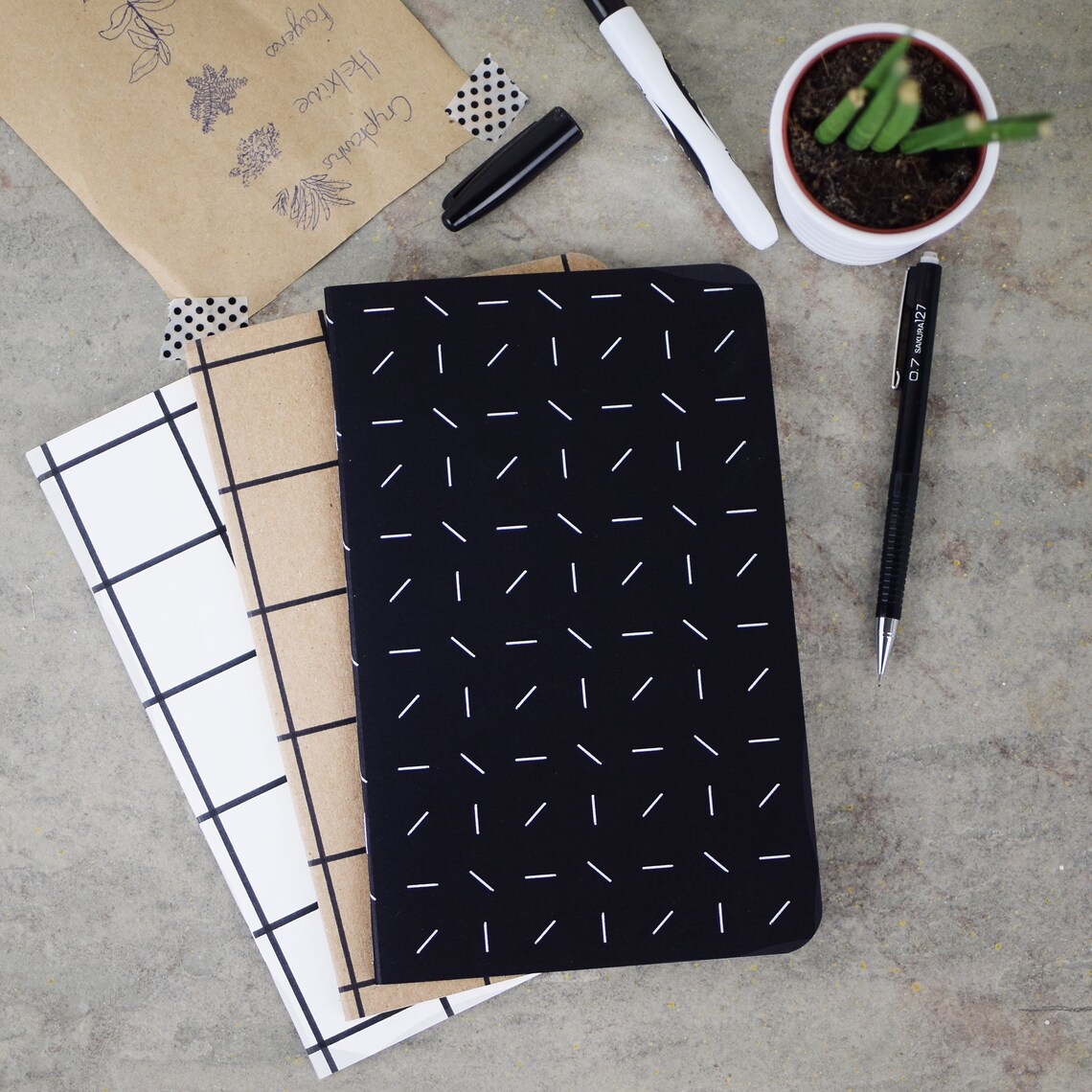 Notebook // LINES - Etsy