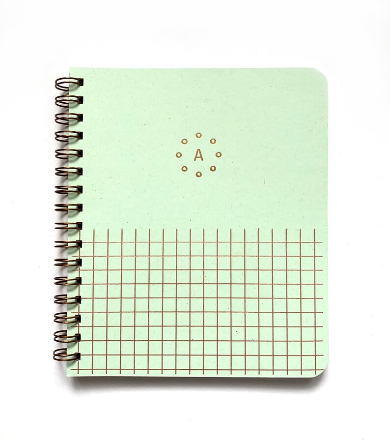 Wire-o Spiral Notebook // SMALL SQUARES 130 Pages - Etsy