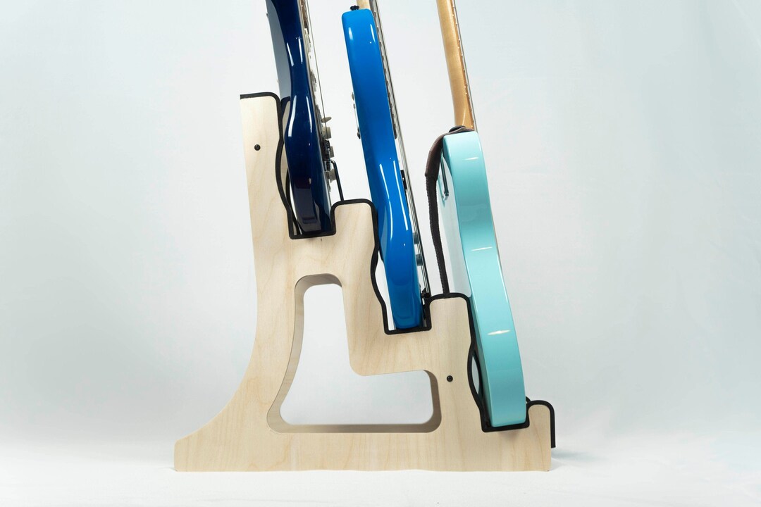 Triple Decker Musical Instrument Stand, Customisable for Guitar and ...