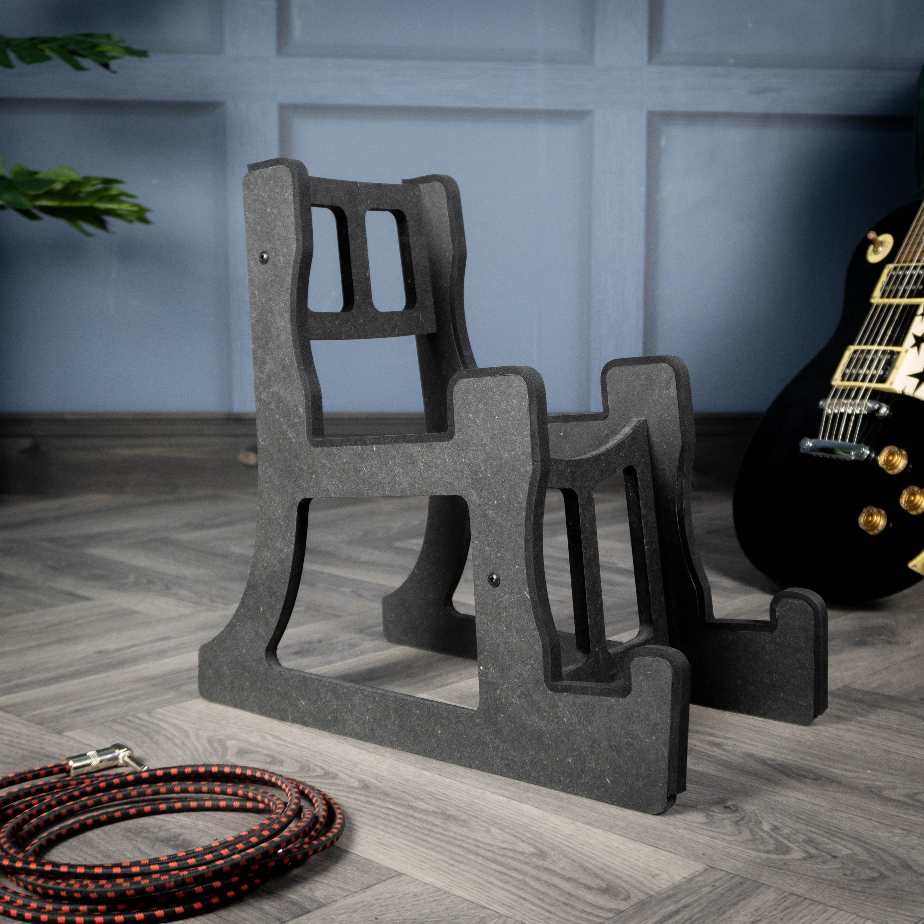 Custom Double Decker Guitar Stand – Charcoal Black Rack for Acoustic ...