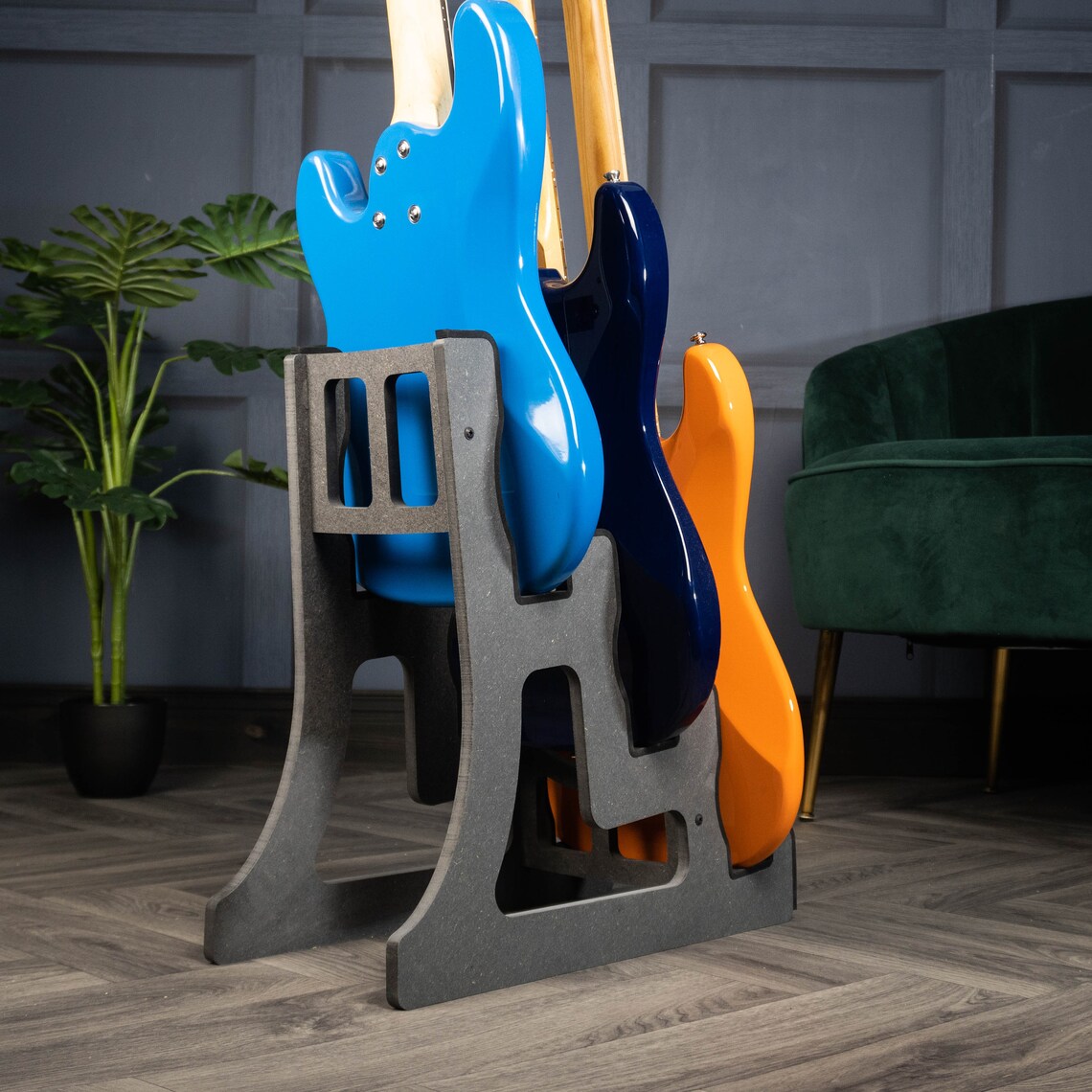 Triple Decker Musical Instrument Stand, Customisable for Guitar and ...