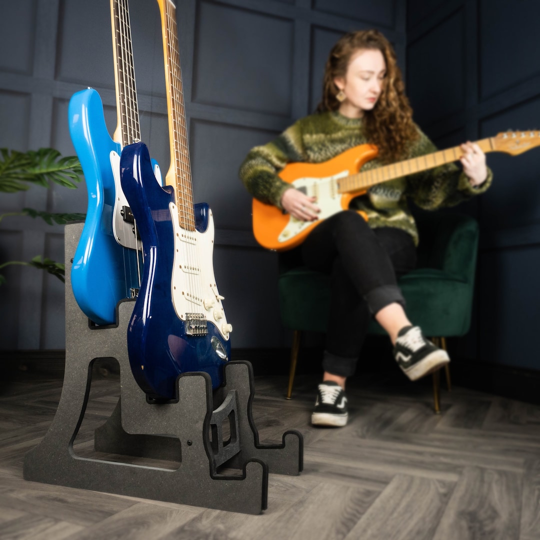 Triple Decker Musical Instrument Stand, Customisable for Guitar and ...