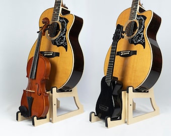 Triple Decker Musical Instrument Stand, Customisable for Guitar and ...