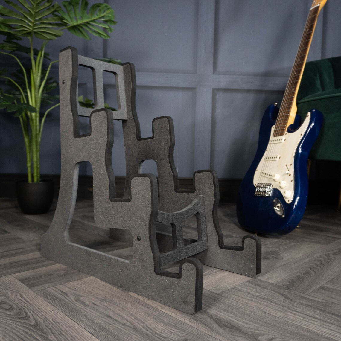 Triple Decker Musical Instrument Stand, Customisable for Guitar and ...