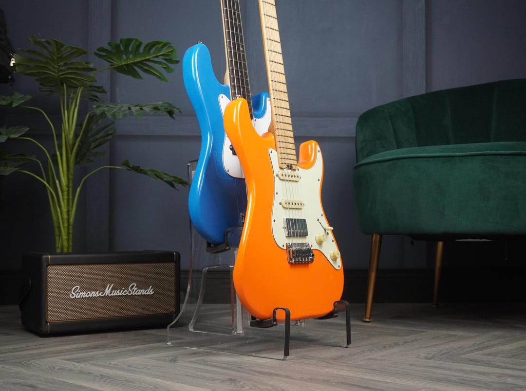 Clear Double Deck Guitar Stand - Bulletproof Polymer Glass, 2/two ...