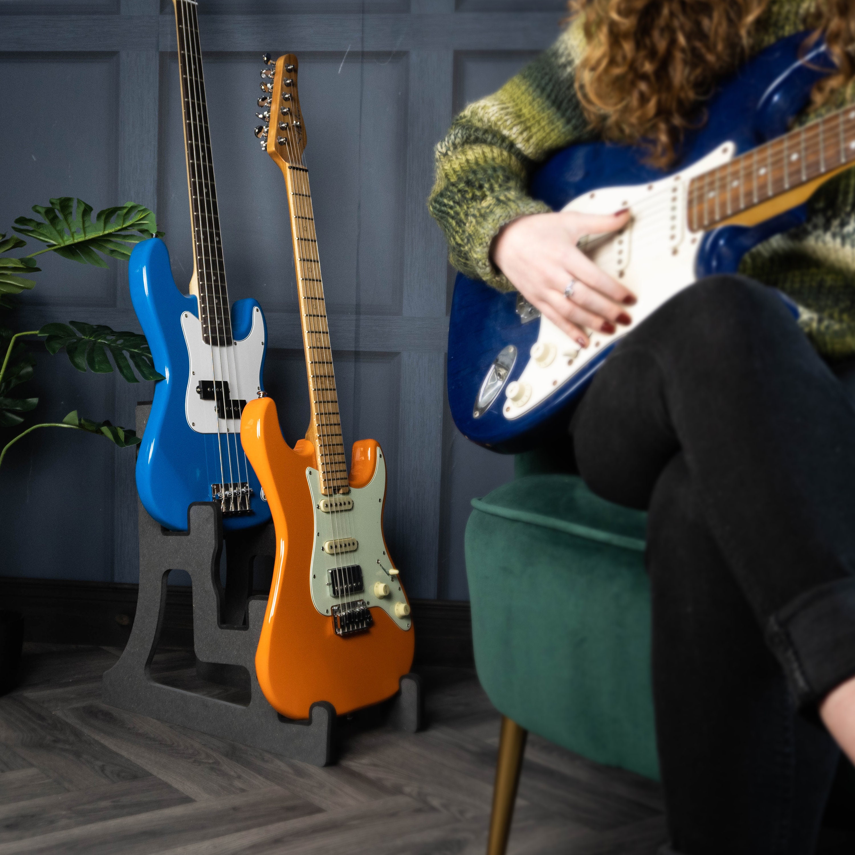 Triple Decker Musical Instrument Stand, Customisable for Guitar and ...