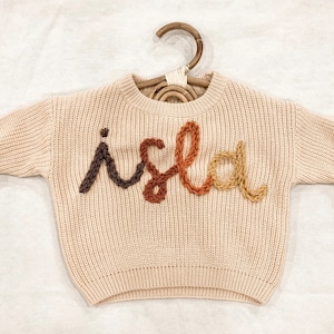 Custom Embroidered Baby/toddler Sweater - Etsy