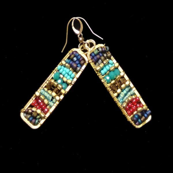 Bead Earrings - Etsy