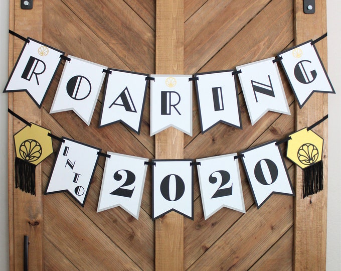 Roaring Into 2020 New Year's Decor 1920s Party New - Etsy