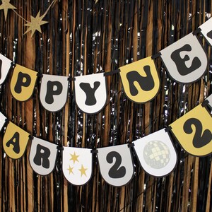 Happy New Year 2025 Banner, Disco Ball, Groovy New Years, New Year's ...
