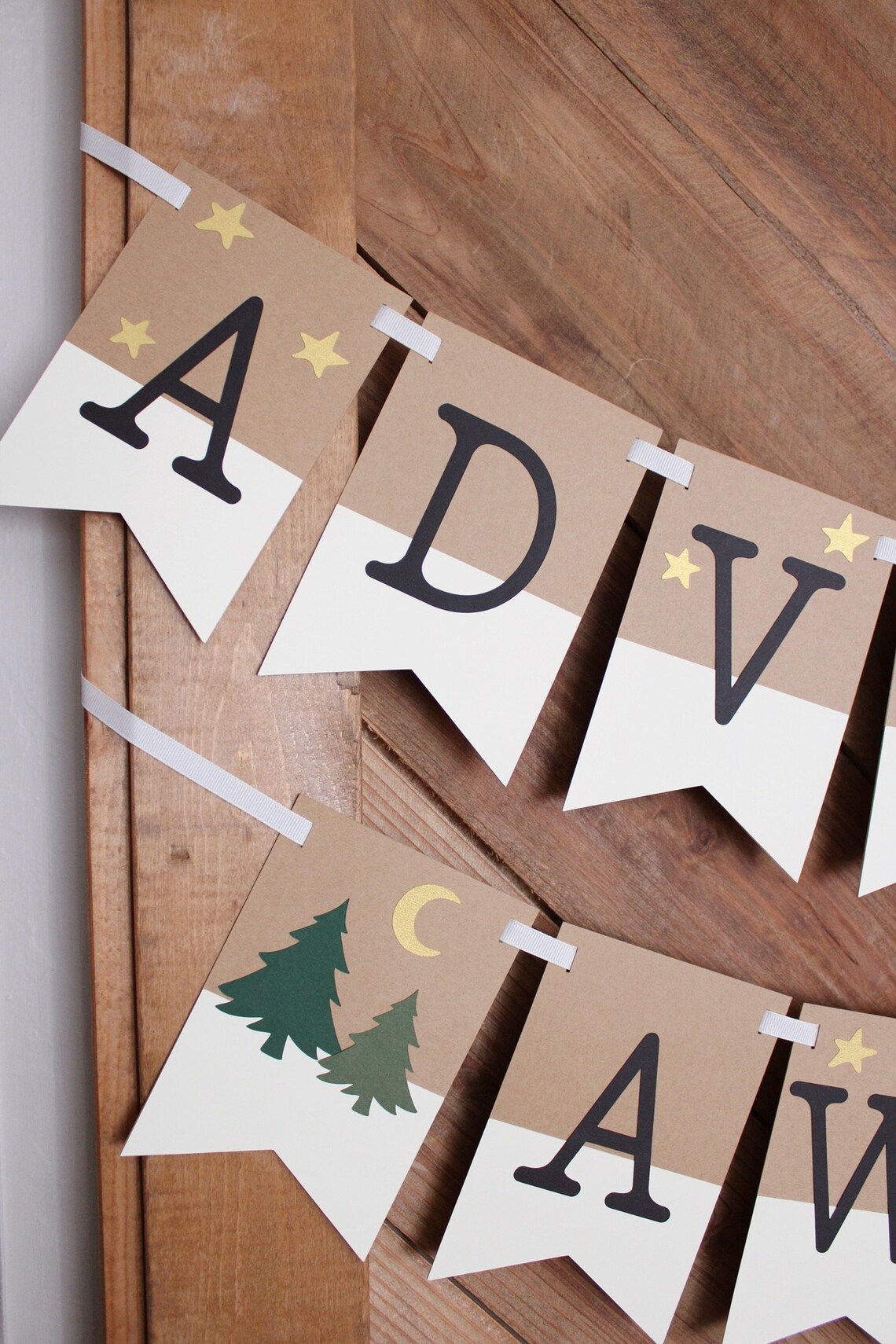 Adventure Awaits Banner Outdoorsy Camping Theme Baby - Etsy