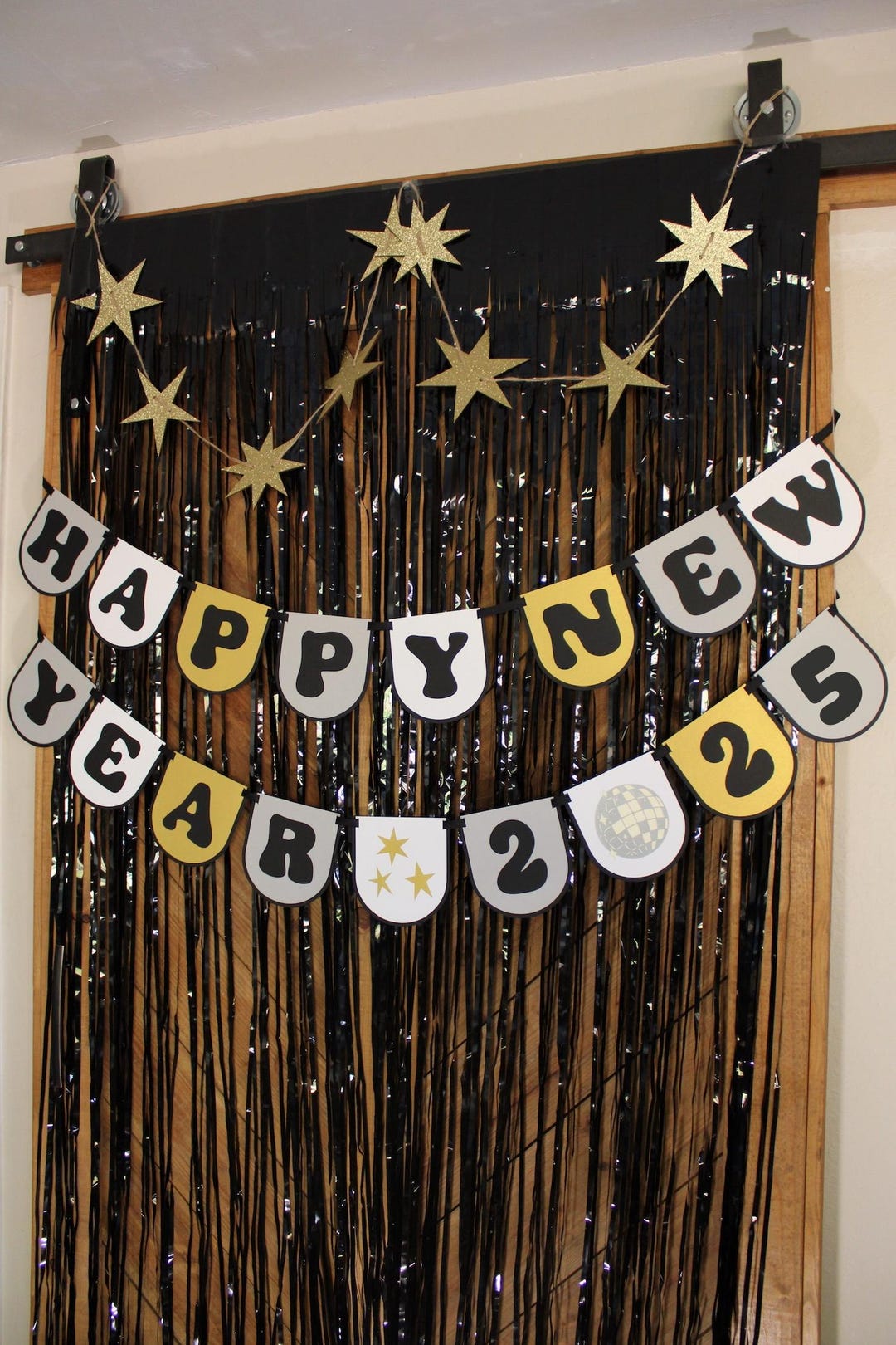 Happy New Year 2025 Banner, Disco Ball, Groovy New Years, New Year's ...