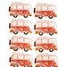 Love Bus Paper Plates 8 Ct Valentine's Day Valentine's Day Party Decor ...