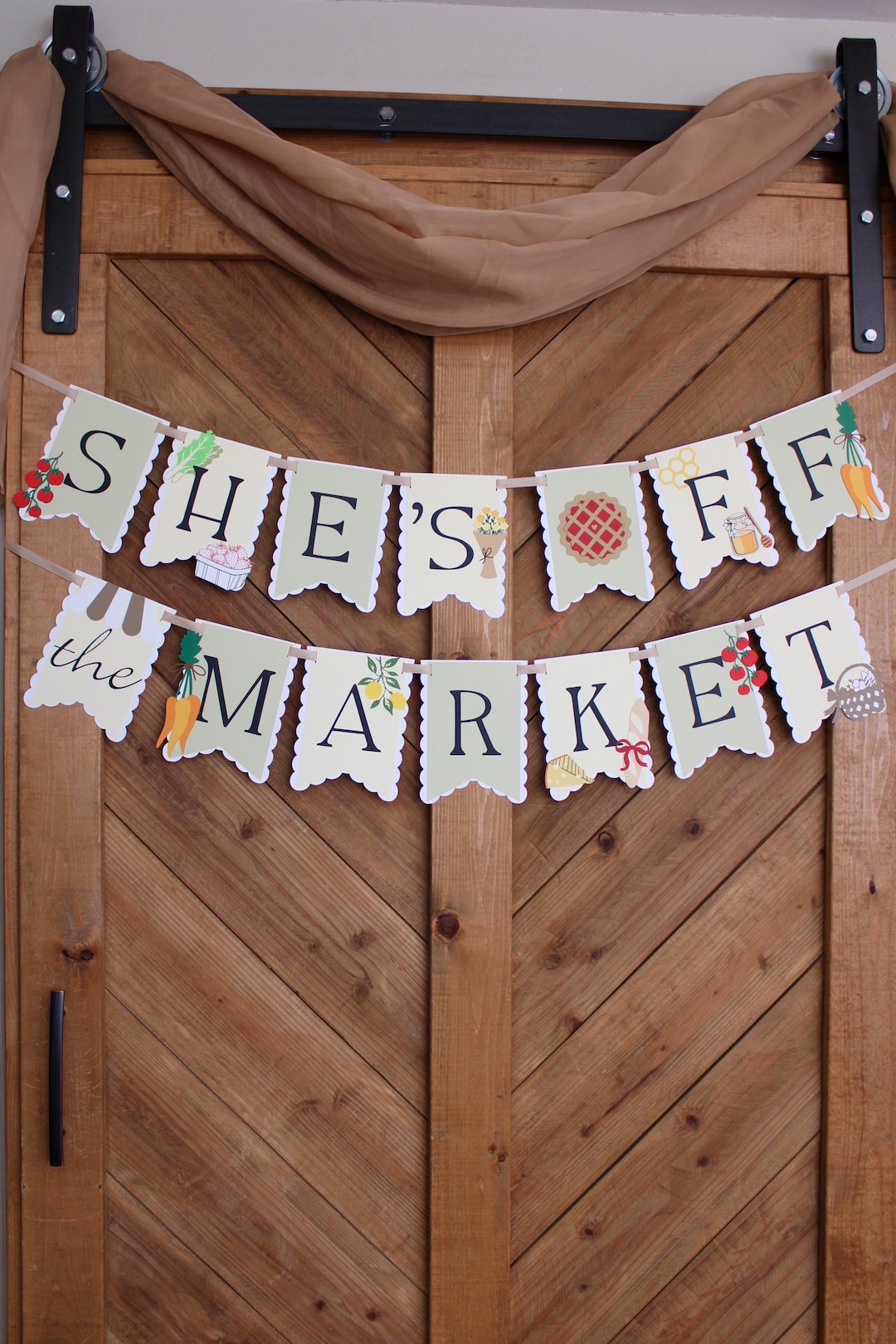 She's off the Market Banner: Farmer's Market Bridal Shower Decor - Etsy