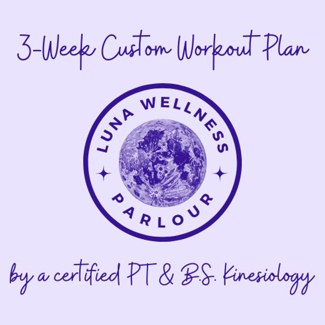 CUSTOM 3-week Workout Plan - Etsy