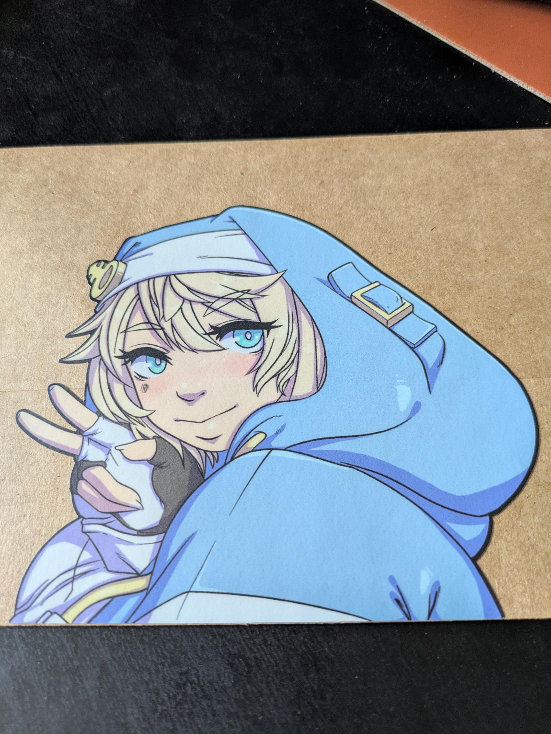 Bridget Peeker Sticker – Guilty Gear Strive Anime Transfer Decal ...