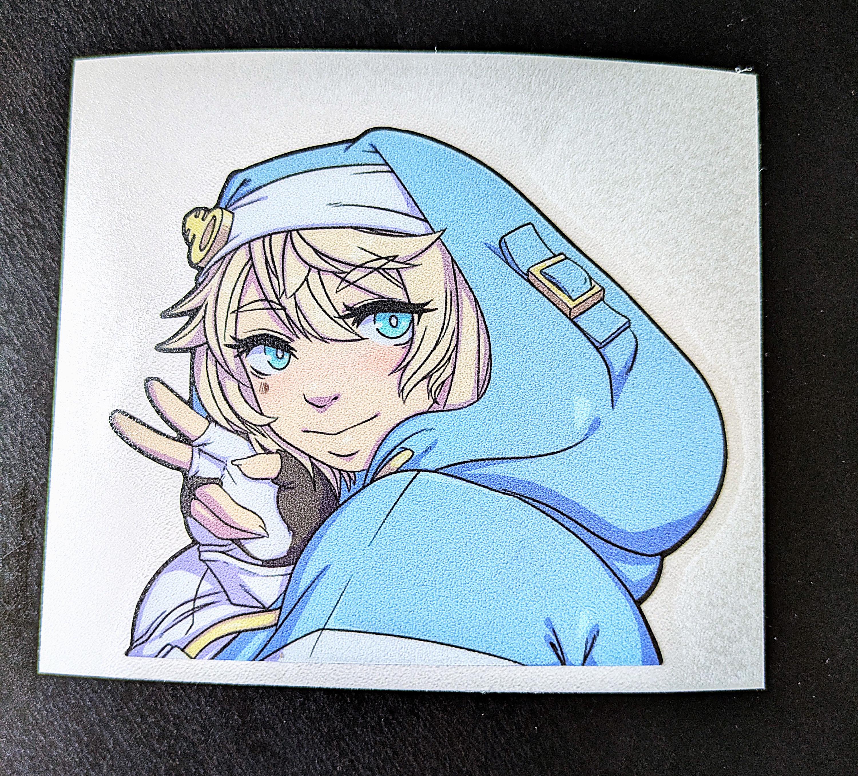 Bridget Peeker Sticker – Guilty Gear Strive Anime Transfer Decal ...