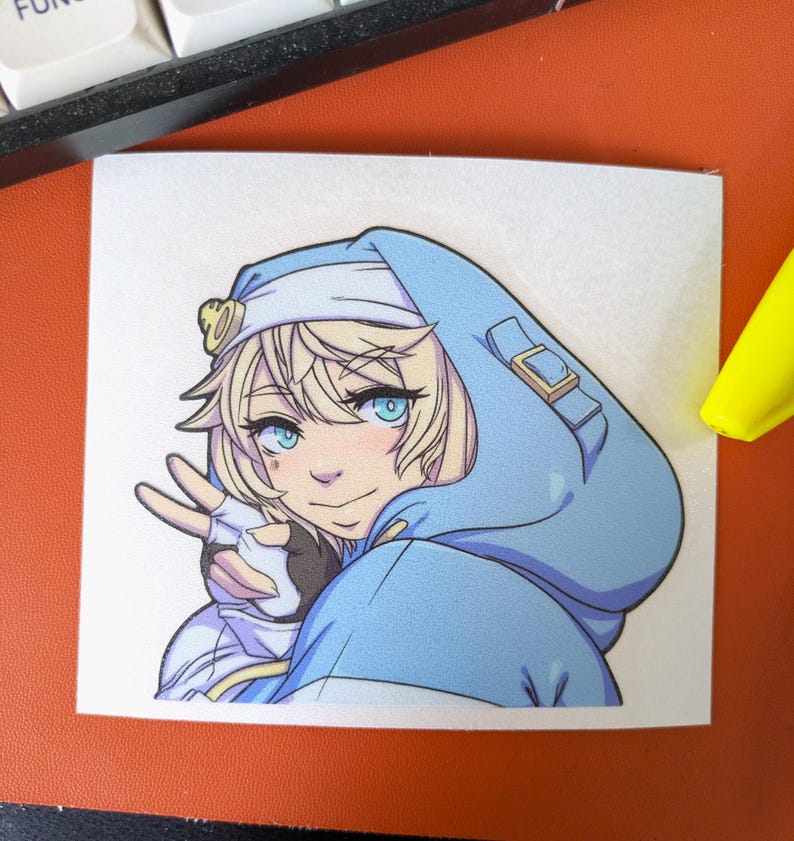 Bridget Peeker Sticker – Guilty Gear Strive Anime Transfer Decal ...