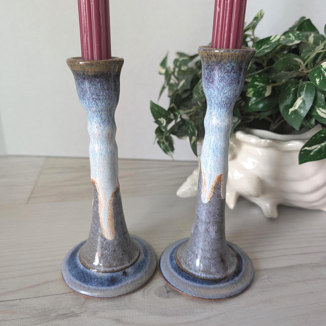 Handcrafted Pillar Candles With Drip Glaze - Etsy
