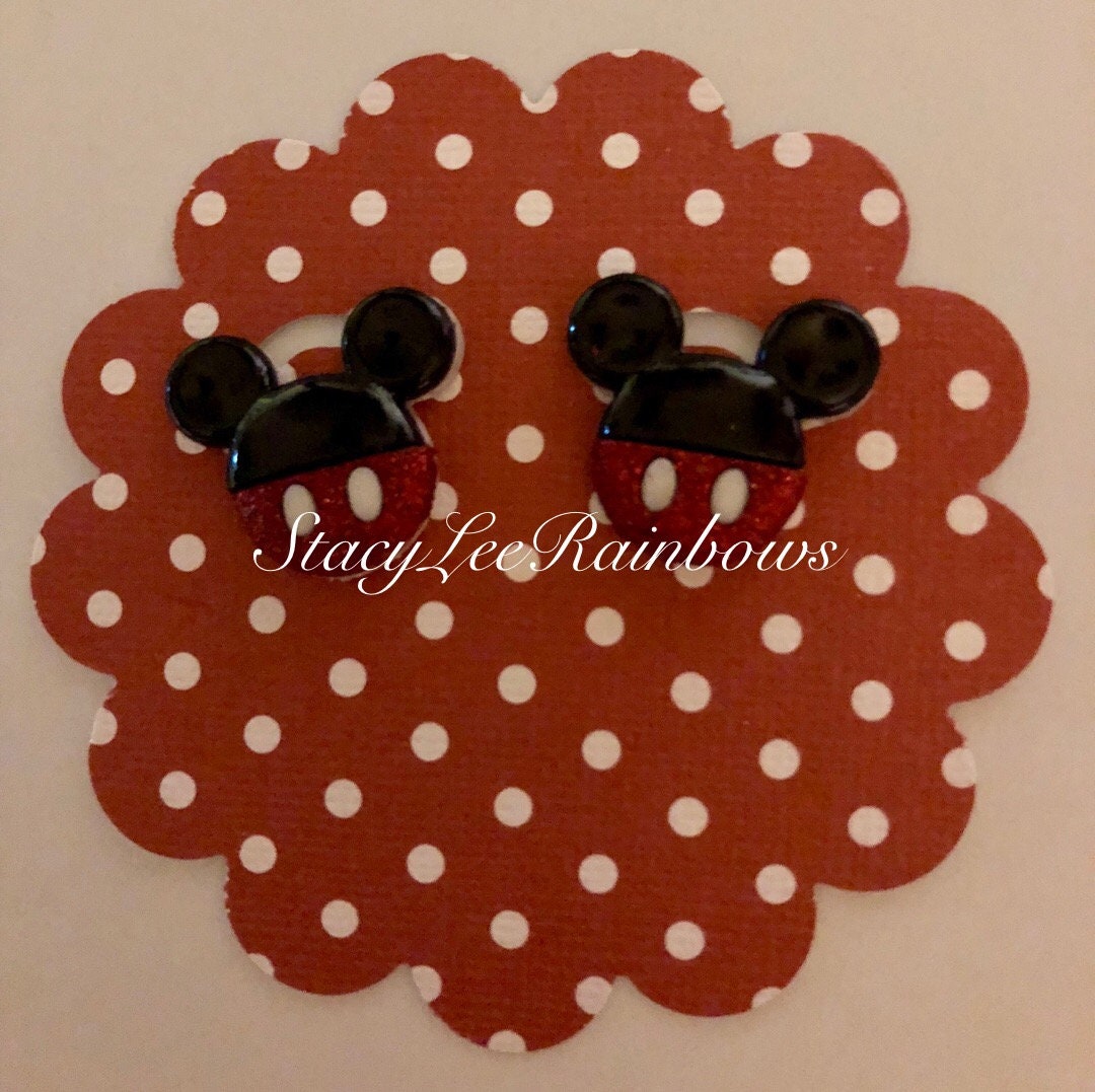 Disney Mickey Mouse Stud Earrings , Disney Vacation Earings , Earrings ...