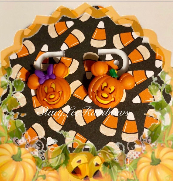 Disney Mickey & Minnie Mouse Mouse Ears Pumpkin Heads | Etsy