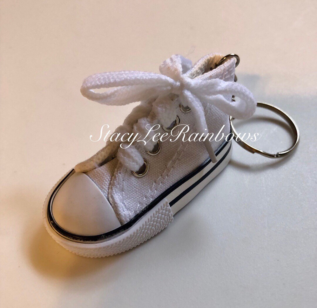 Converse Looking Type High-top Canvas Sneaker/shoe Keychain | Etsy