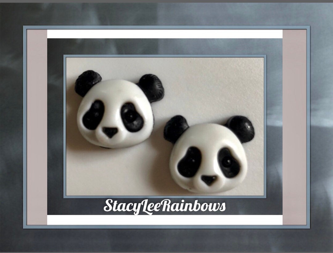 Panda Bear Stud Earrings, Womens Earrings Panda Earings, Jewellery Cute ...