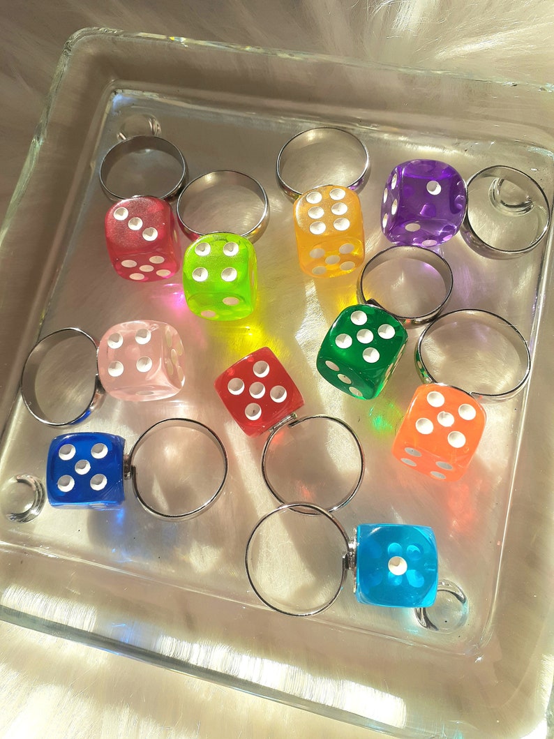 Adjustable Dice Ring - Etsy