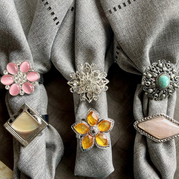 Floral Napkin Rings - Etsy