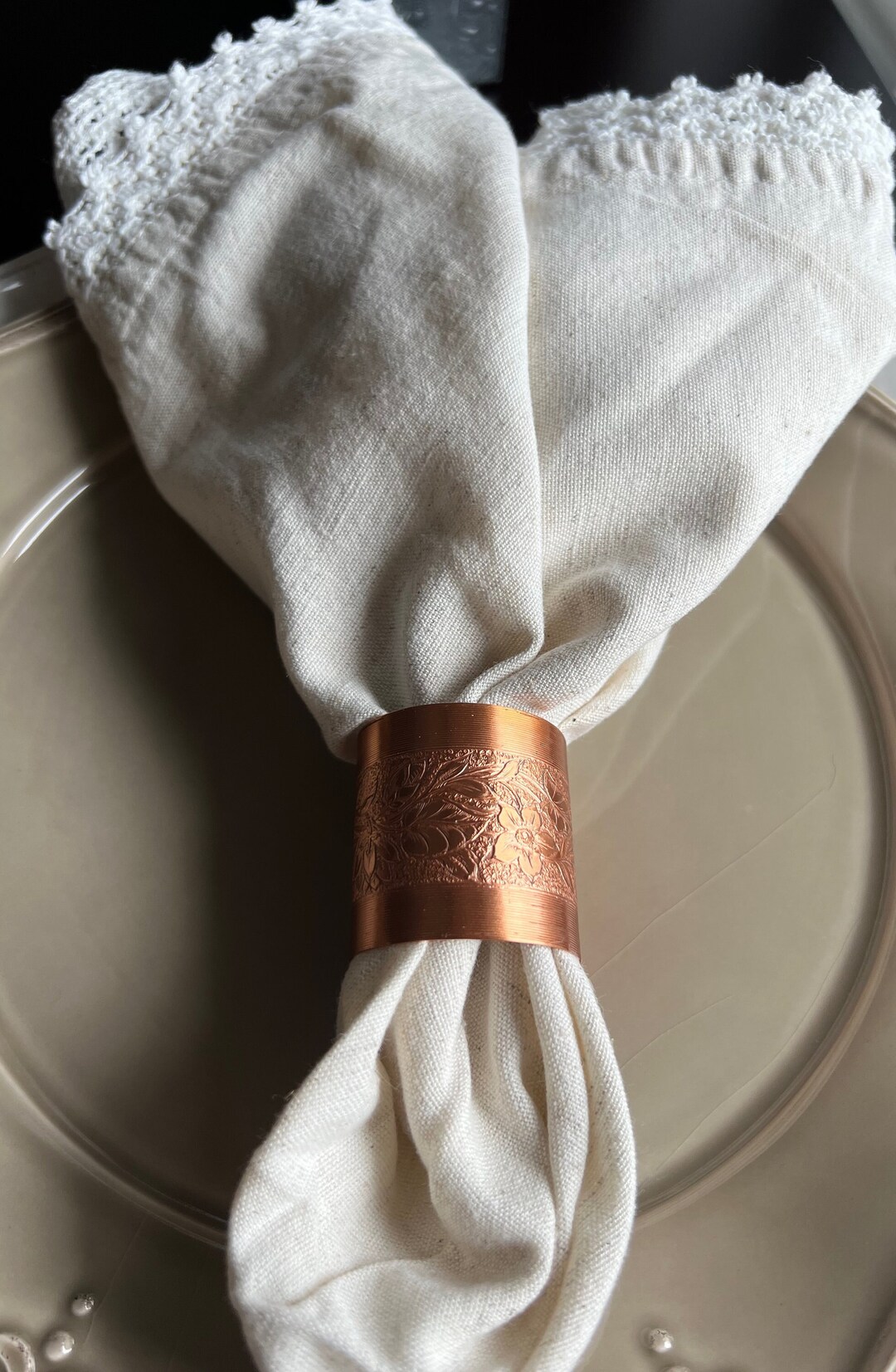 Vintage Copper Napkin Rings, Set of 4, Coppercraft Guild Napkin Rings ...
