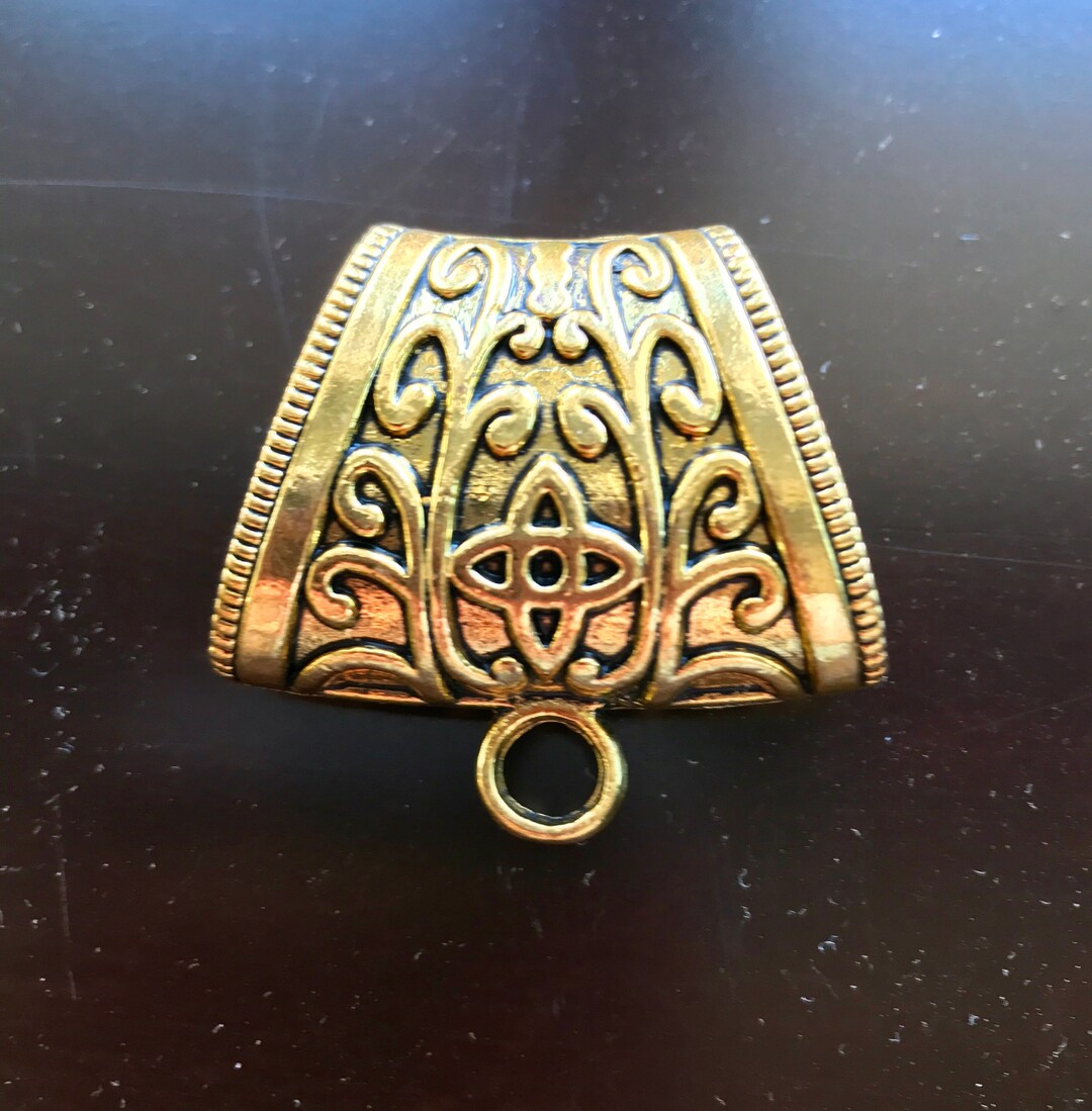 Gold Scarf Bails, 21 Pcs, Vintage Style, Extra Large Bails, Scarf ...