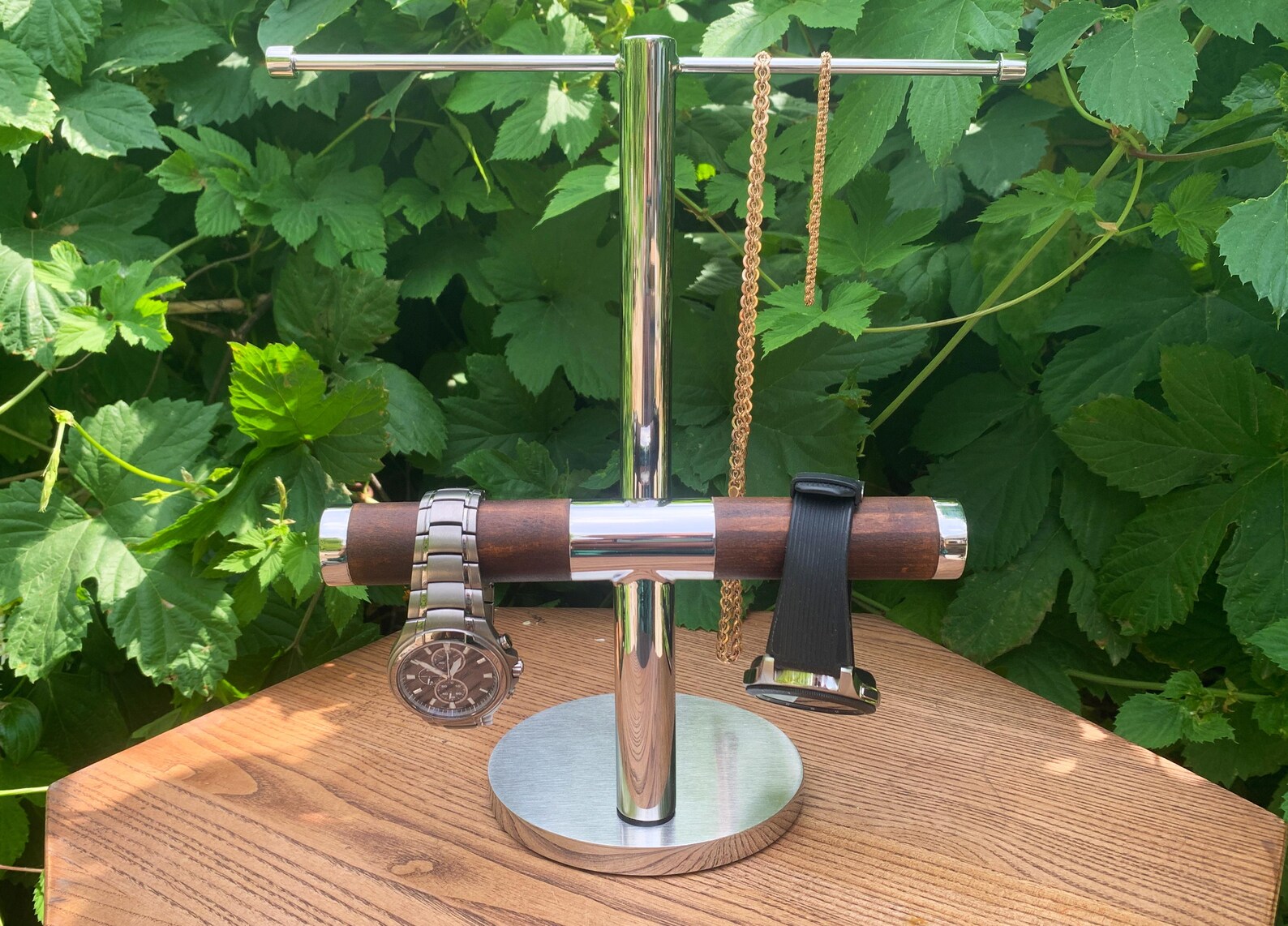 Handcrafted Universal Jewelry and Watch Stand - Stainless Steel and ...