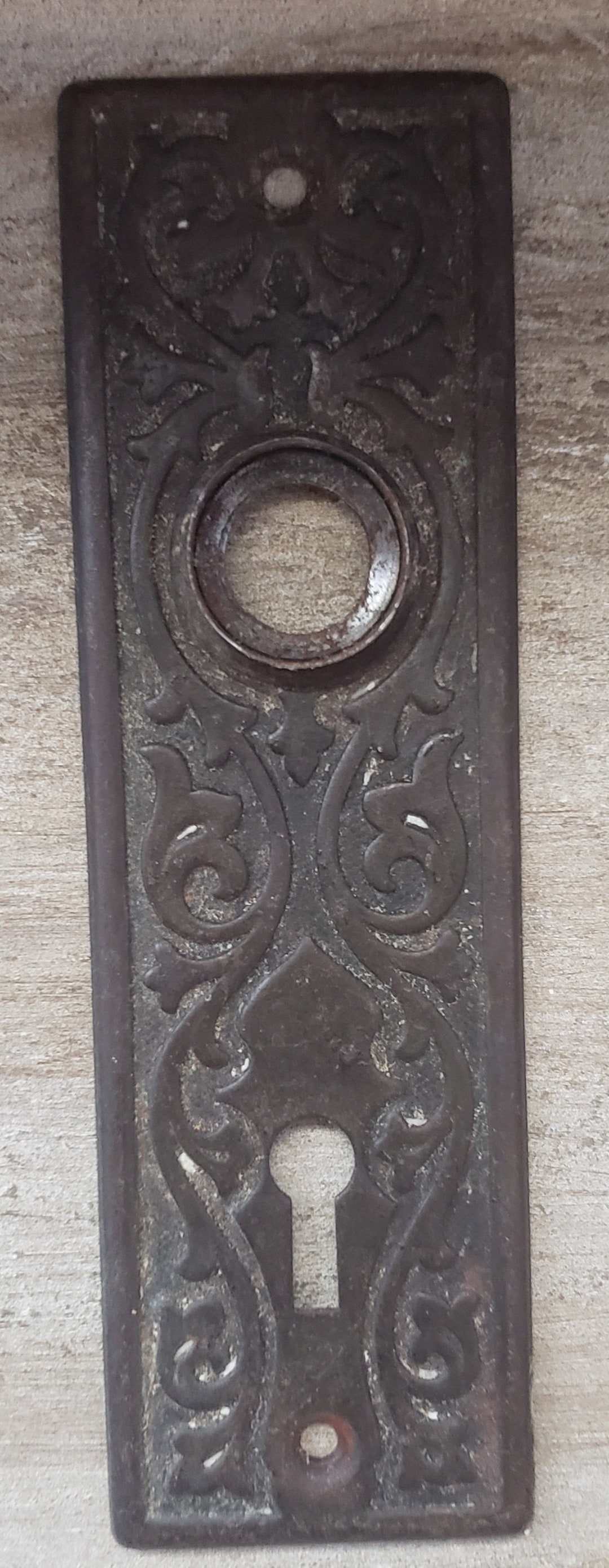 Antique Architectural Salvage Brass Door Keyhole Plate - Etsy