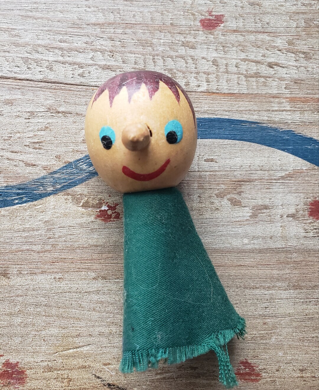 Vintage/antique Wooden Finger Puppet Pinocchio/school Boy - Etsy