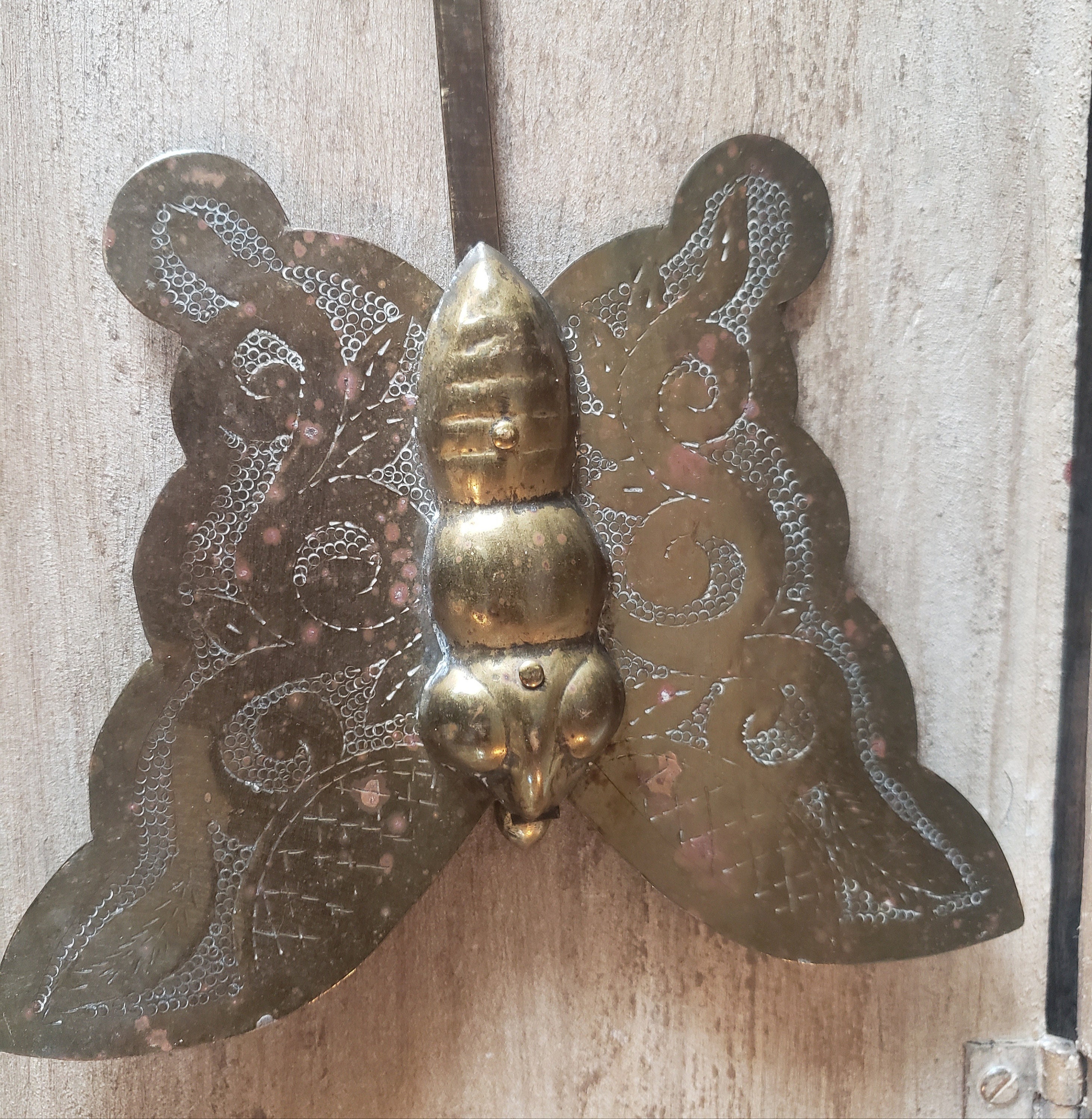 Antique Korean Brass Butterfly Reflector for Candlestick Holder - Etsy