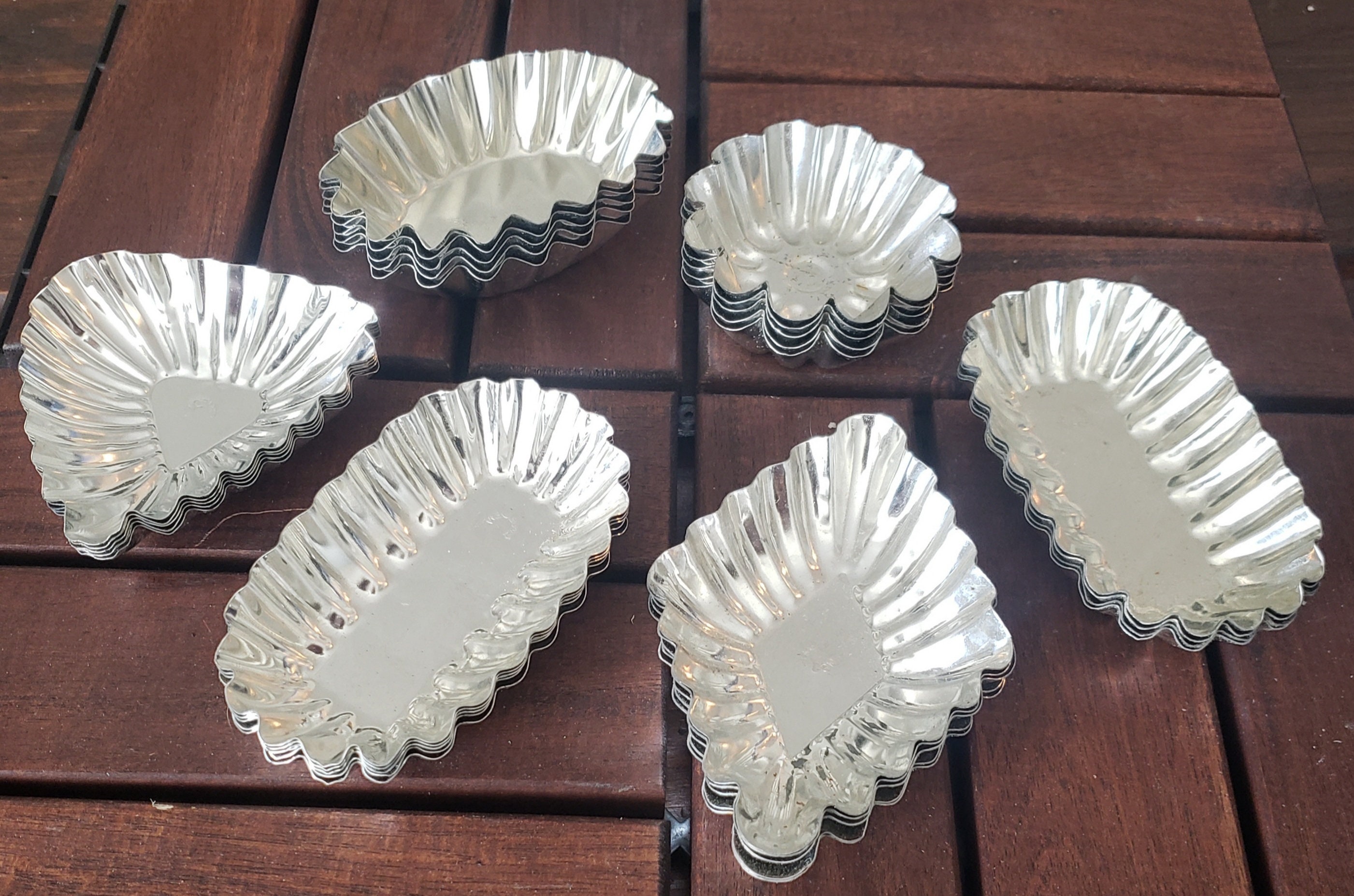 30 Vintage Mini Fluted Tart Tins Made in Sweden - Etsy