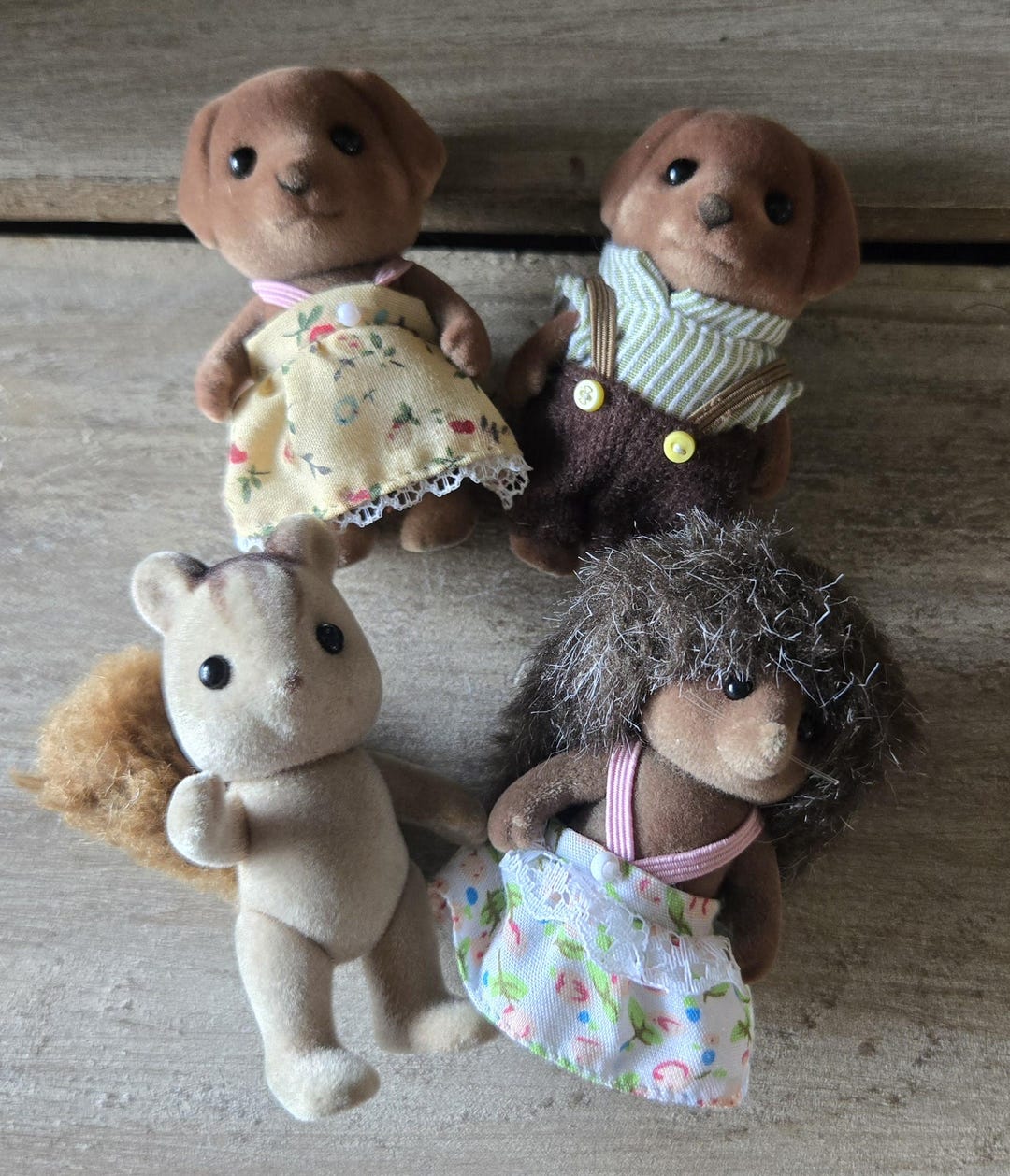 Sylvanian Families Chocolate Labrador, Walnut Squirrel, Pickleweed ...