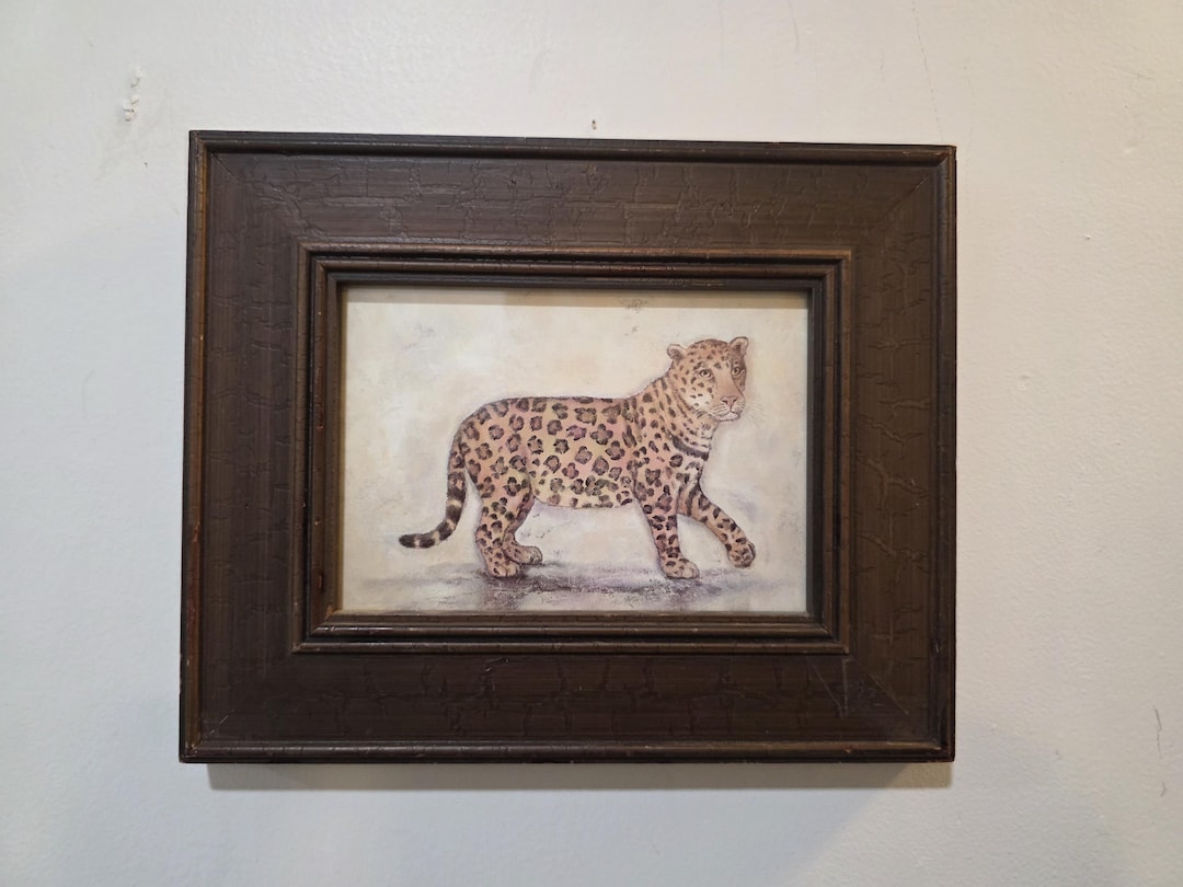 Vintage Alexandra Churchill Out of Africa 5" X 7" Cheetah/jaguar/wild ...
