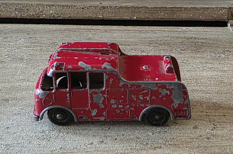 Vintage Lesney 1960's Matchbox Fire Truck No. 9 Die Cast Miniature Made ...