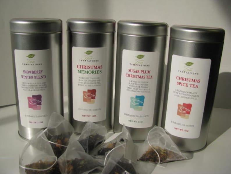 De-caf Ginger Peach Black Tea in Pyramid Sachets - Etsy